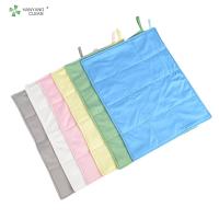 China GMP Cleanroom Microfiber Wipers 30cm x 30cm Lint-Free Autoclavable for Pharmaceutical Electronics for sale