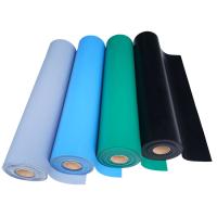 China Green ESD Table Mat 2mm Thickness Anti-static Rubber Workbench Mat 1m x 10m for sale