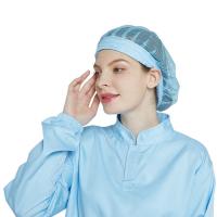 China Polyester Cotton Mesh Hat for Food Industry Adjustable Rope One Size Fits All for sale