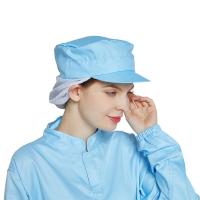 China Lightweight Polyester-Cotton Food Processing Hat One Size Fits All for Food Factory Workshop for sale