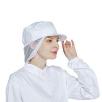 China Lightweight Polyester-Cotton Food Processing Hat One Size Fits All for Food Factory Workshop for sale
