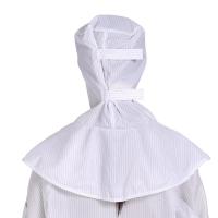 China KL-3016TQ Anti-Static ESD Working Cap with Breathable Mask Cleanroom Shawl Hood 100% Polyester for sale