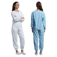 China Wholesale Cleanroom Suit Food Processing Workwear Clean Shirt Pant S to 4XL for sale