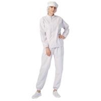 China Food Processing Anti Static Garments Comfortable Soft Dust-Free Uniform 45 Bags per Carton for sale