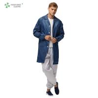 China Unisex ESD Gown Anti Static Smock Cleanroom Uniform 52x34x54cm ESD Protection for sale