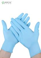 China Cleanroom ESD Gloves 100% Nitrile TPU Construction 9-inch and 12-inch Sizes 70g Weight Anti-Static Protection for sale
