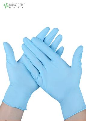 China Cleanroom ESD Gloves 100% Nitrile TPU Construction 9-inch and 12-inch Sizes 70g Weight Anti-Static Protection for sale