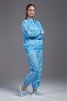 China ESD Anti Static Protective Coverall Suit with 0.36kg Weight and 10E6-10E9 Surface Resistance for Clean Rooms for sale