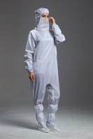 China Class1000 Hooded Anti-Static ESD Overalls - 0.36kg Set Weight, 92-95% Particle Barrier Efficiency for Clean Rooms for sale