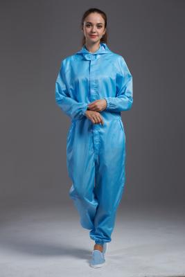 China ESD Cleanroom Anti-Static Coverall with Hood - 0.36kg Unit Weight, 92-95% Particle Barrier Efficiency for sale