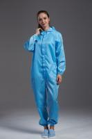 China ESD Cleanroom Anti-Static Coverall with Hood - 0.36kg Unit Weight, 92-95% Particle Barrier Efficiency for sale