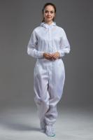 China Anti Static ESD Autoclavable Cleanroom Hooded Coverall with Shoes Cover Class 100 for sale