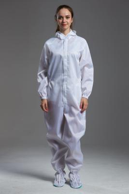 China Anti Static ESD Autoclavable Cleanroom Hooded Coverall with Shoes Cover Class 100 for sale