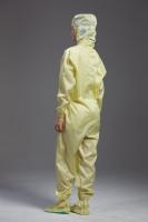 China Antistatic ESD Autoclavable Hooded Yellow Coverall with Shoes Cover Class 100 Cleanroom for sale
