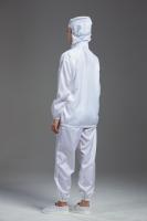China Anti-Static ESD Blue Hooded Jacket for Class 100 Cleanroom - 0.36kg Set Weight, 108g/m² Fabric GSM for sale