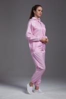 China ESD Anti Static Class 1000 Cleanroom Jacket Workwear Autoclaved Sterilization Pink Conductive Fiber for sale