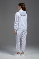China Cleanroom ESD Antistatic Autoclaved Sterilized Jacket and Pants White for Class 1000 for sale