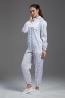 China Cleanroom ESD Antistatic Autoclaved Sterilized Jacket and Pants White for Class 1000 for sale