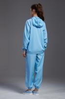 China Blue Washable Clean Room Garments 108 GSM Anti Static ESD Gown for SMT Workshop for sale