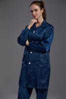 China Industrial Clean Room Uniforms Dust Proof Suit ESD Garment 98% Polyester 2% Conductive Fiber for sale