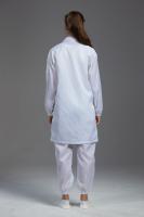 China 100 Clean Room Garments Straight Open Buttons In Pharmaceutical Workshop for sale