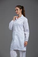 China 100 Clean Room Garments Straight Open Buttons In Pharmaceutical Workshop for sale