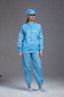 China Anti-Static ESD Cleanroom Garment Set 0.36kg with 92-95% Particle Barrier for Pharmaceutical Workshops for sale