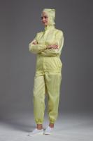 China ESD Clean Room Garments Anti Static Workwear Gown 108gsm Polyester for SMT Workshop for sale