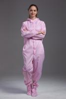 China ESD Food Processing Clothing -18.1db MVTR 1.2μC/M Fabric Charge Density Cleanroom Gown for sale
