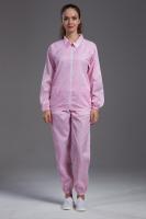 China Anti Static ESD Garment Reusable Gown SMT Workshop 98% Polyester 2% Conduct Fiber S-5XL for sale