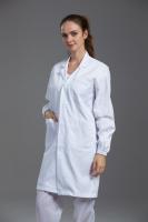 China Unisex Anti Static ESD Overalls 108gsm Lint Free Cleanroom Clothing for Food Hygiene for sale