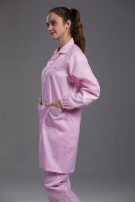 China Reusable Pink Food Processing Gown - 0.25kg Set with 92-95% Particle Barrier Efficiency for Clean Rooms for sale