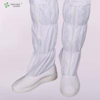 China PU Static Dissipative Boots for Electronics Industry - 10⁶-10⁷ Ohm Resistance, EU 35-50 / US 5-11.5 Sizes for sale
