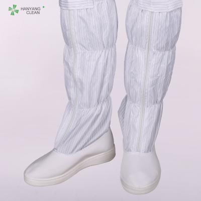 China PU Static Dissipative Boots for Electronics Industry - 10⁶-10⁷ Ohm Resistance, EU 35-50 / US 5-11.5 Sizes for sale