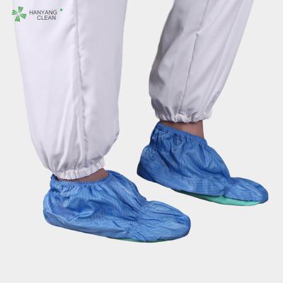 China White ESD Cleanroom Shoes H-3513 with 10^6-10^7 Ohm Resistance for Pharmaceutical & Electronics Industries for sale