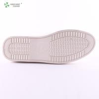 China ESD PU Sole White Leather Antistatic Cleanroom Mesh Shoes Size 35-46 for sale