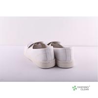 China White PVC Leather ESD Safety Shoes H-3505 with 10^6-10^7 Ohm Resistance for Cleanroom Protection for sale