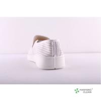 China White Canvas Cleanroom Antistatic ESD Safety Work Shoes with PU Sole - Surface Resistance 10⁶-10⁷ Ohm, Sizes EU 35-50 for sale