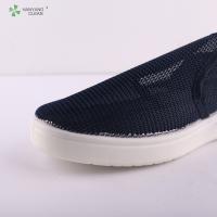 China Breathable PU Sole Cleanroom Antistatic ESD Safety Work Shoes Size 35-46 Navy Blue for sale