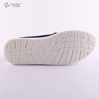 China Breathable PU Sole Cleanroom Antistatic ESD Safety Work Shoes Size 35-46 Navy Blue for sale