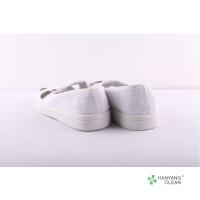 China Breathable PVC Sole 4 Holes White Cleanroom Antistatic ESD Shoes Size 35-46 for sale