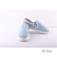 China Blue Dual Density PVC Sole Cleanroom Antistatic ESD Shoes - Model H-3512 with 10^6-10^7 Ohm Resistance and EU 35-50 Sizes for sale