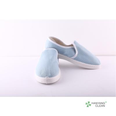 China Blue Dual Density PVC Sole Cleanroom Antistatic ESD Shoes - Model H-3512 with 10^6-10^7 Ohm Resistance and EU 35-50 Sizes for sale