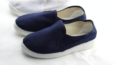 China ESD Safety Cleanroom PU Canvas Shoes H-3508 | 10⁶-10⁷ Ohm Surface Resistance | EU 35-50 Sizes for sale