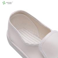 China ESD Antistatic Cleanroom Shoes White Breathable PVC Outsole Mesh Working Shoes Size 35-46 for sale