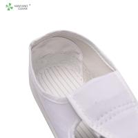 China Cleanroom Antistatic ESD Shoes PVC Sole Canvas Upper Four Holes Size 35-50 for sale