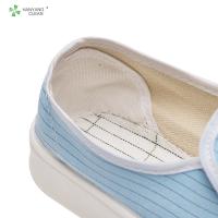 China ESD Antistatic Cleanroom Shoes PVC Outsole Breathable Canvas Size 35-50 for sale