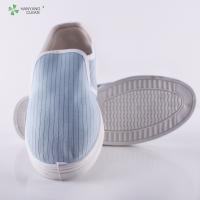 China Cleanroom PVC Blue Antistatic Slippers ESD Safety Shoes Size 35-46 EU for sale