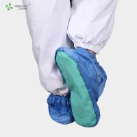 China Cleanroom Reusable Anti-Static ESD Shoe Covers with 10^6-10^7 Ohm Resistance, EU 35-50 / US 5-11.5 Sizes for sale