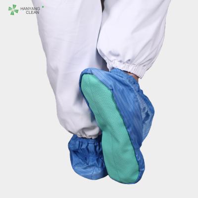 China Cleanroom Reusable Anti-Static ESD Shoe Covers with 10^6-10^7 Ohm Resistance, EU 35-50 / US 5-11.5 Sizes for sale